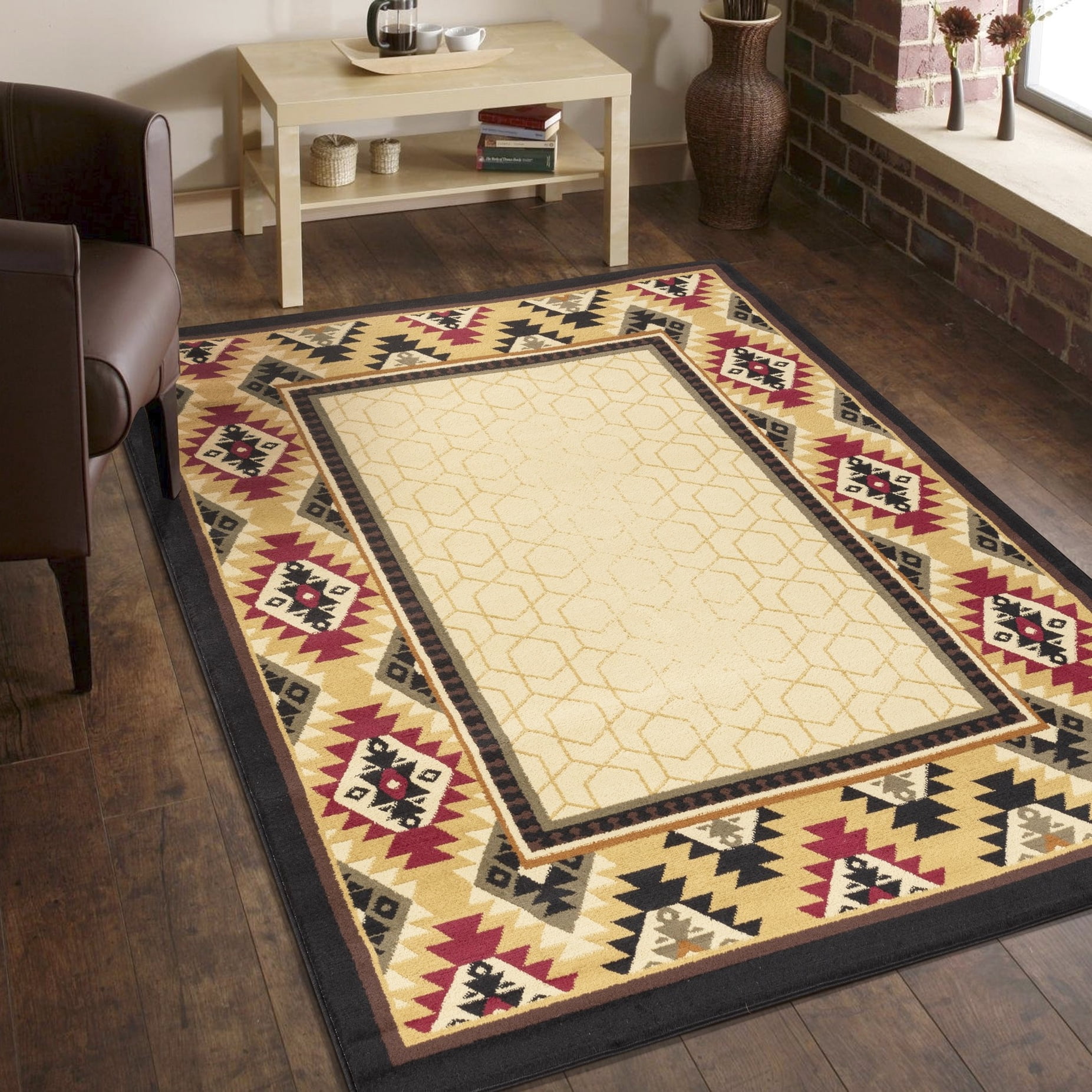 5 Ft. 3 In. X 7 Area Rug, Cream, Polypropylene Portable (note: This Is ...