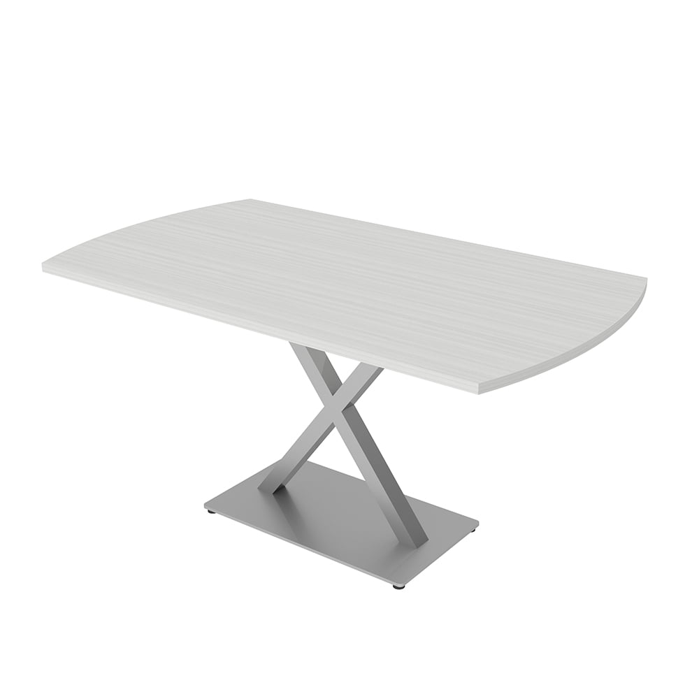 5 Ft Arc Rectangle Conference Room Table X Base With Electric Module ...