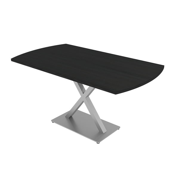 5 Ft Arc Rectangle Conference Room Table X Base With Electric Module ...