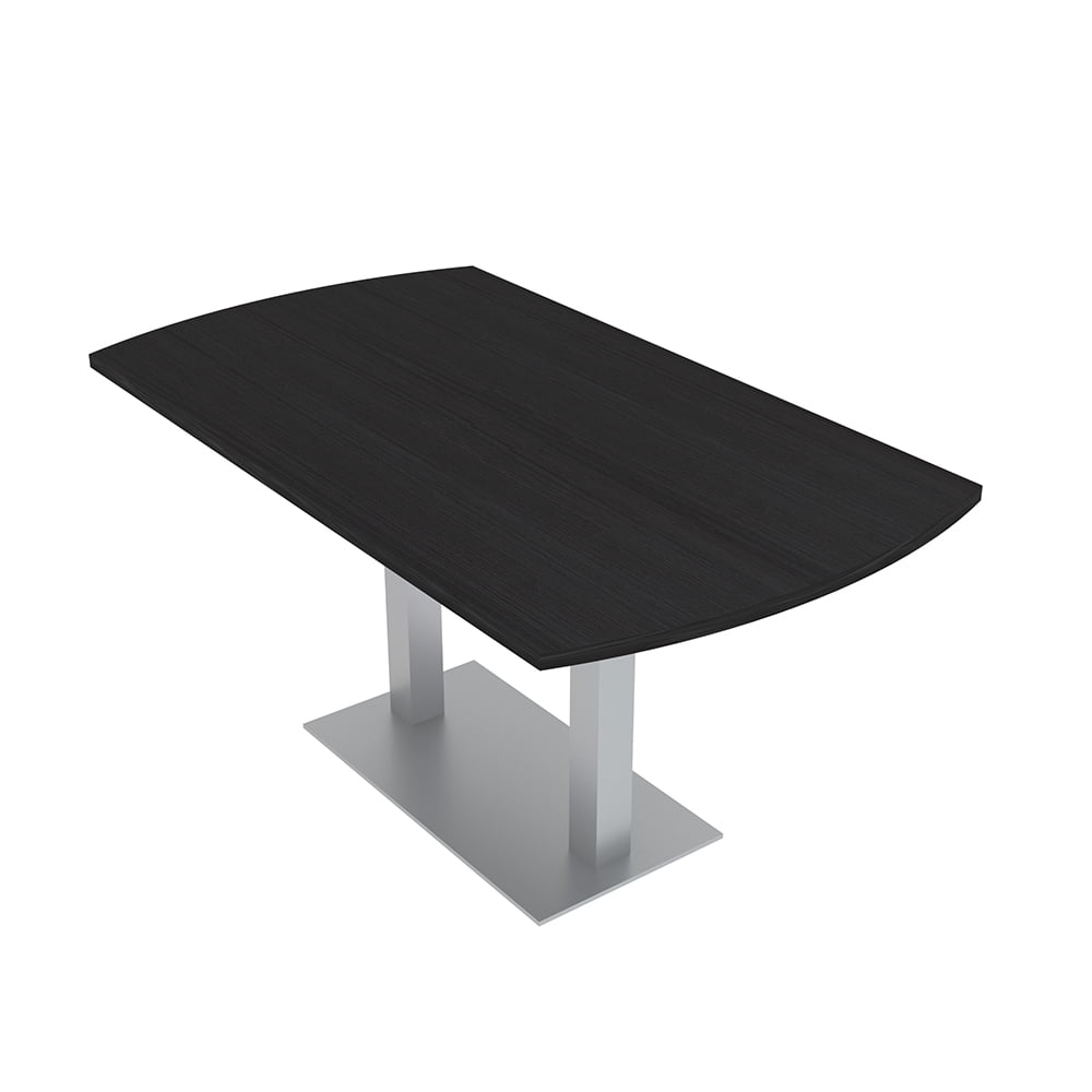 6X3 Arc Rectangle Conference Table Square Metal Base Data Electric ...