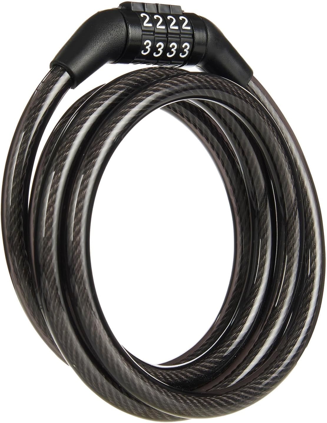 5 Ft Bike Lock Cable with P Combination, Vinyl Covered Combination for ...