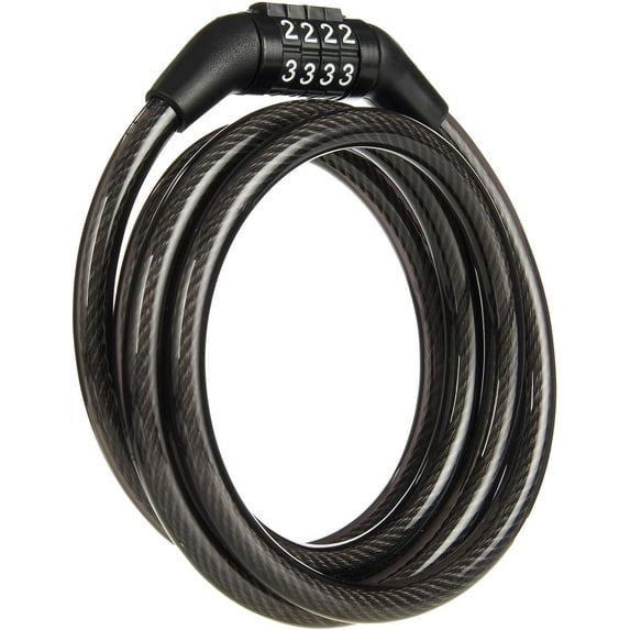5 Ft Bike Lock Cable with P Combination, Vinyl Covered Combination for ...