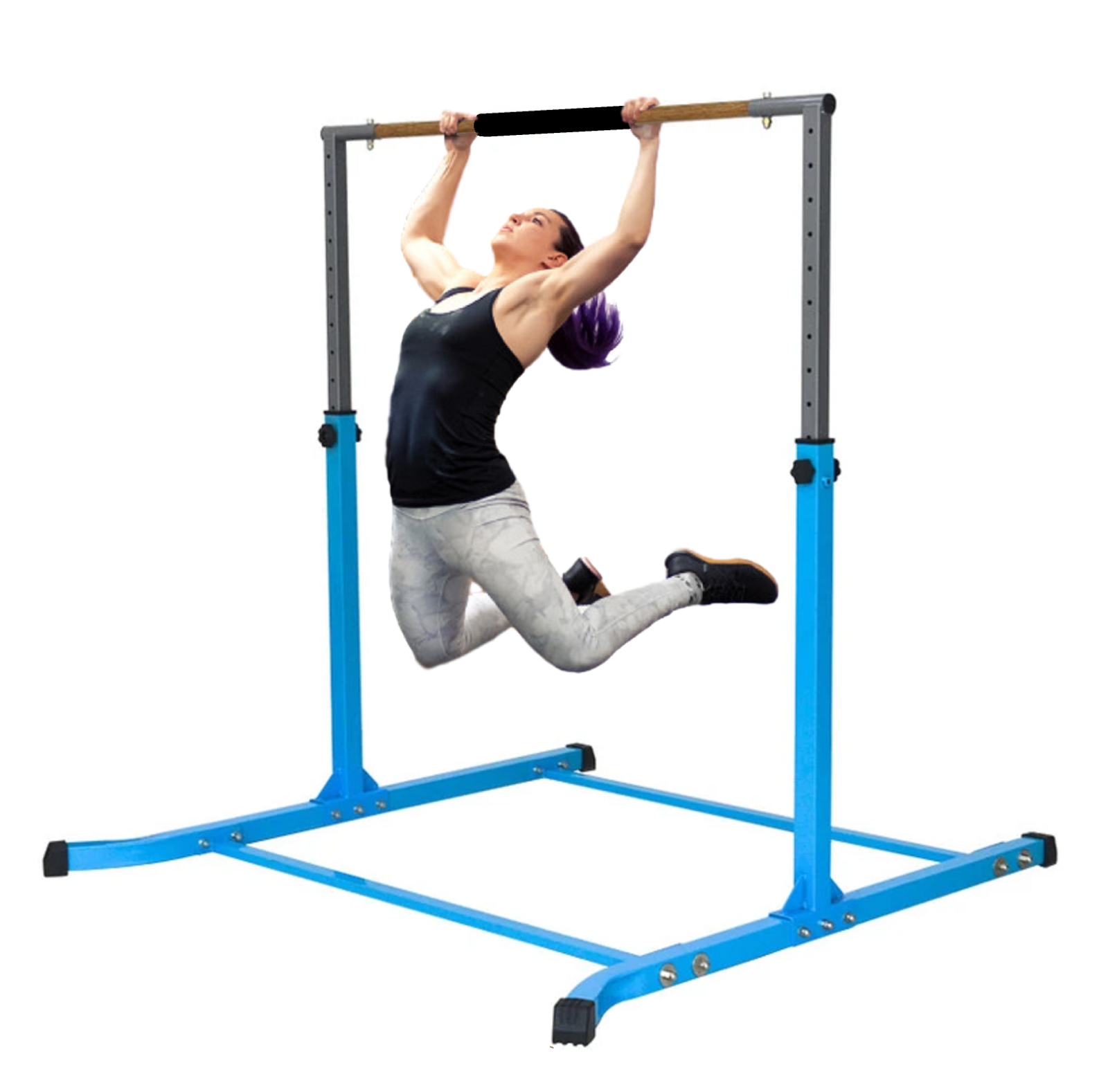 5 Ft Gymnastic Horizontal Bar Sports Junior Training Kip Bar 1-4 Levels ...
