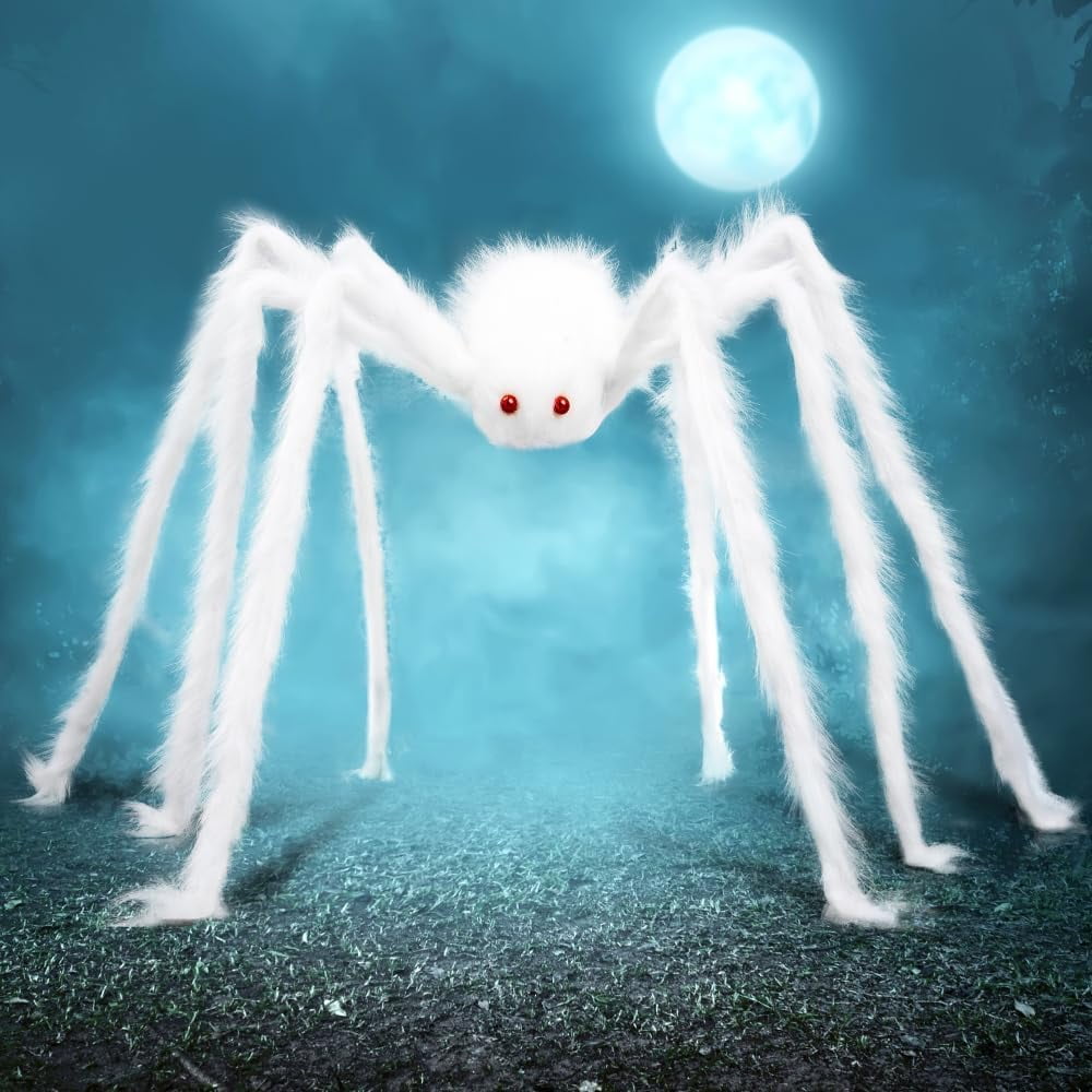 5 Ft Halloween Outdoor Decorations Giant Spider, Large Hairy Spider ...