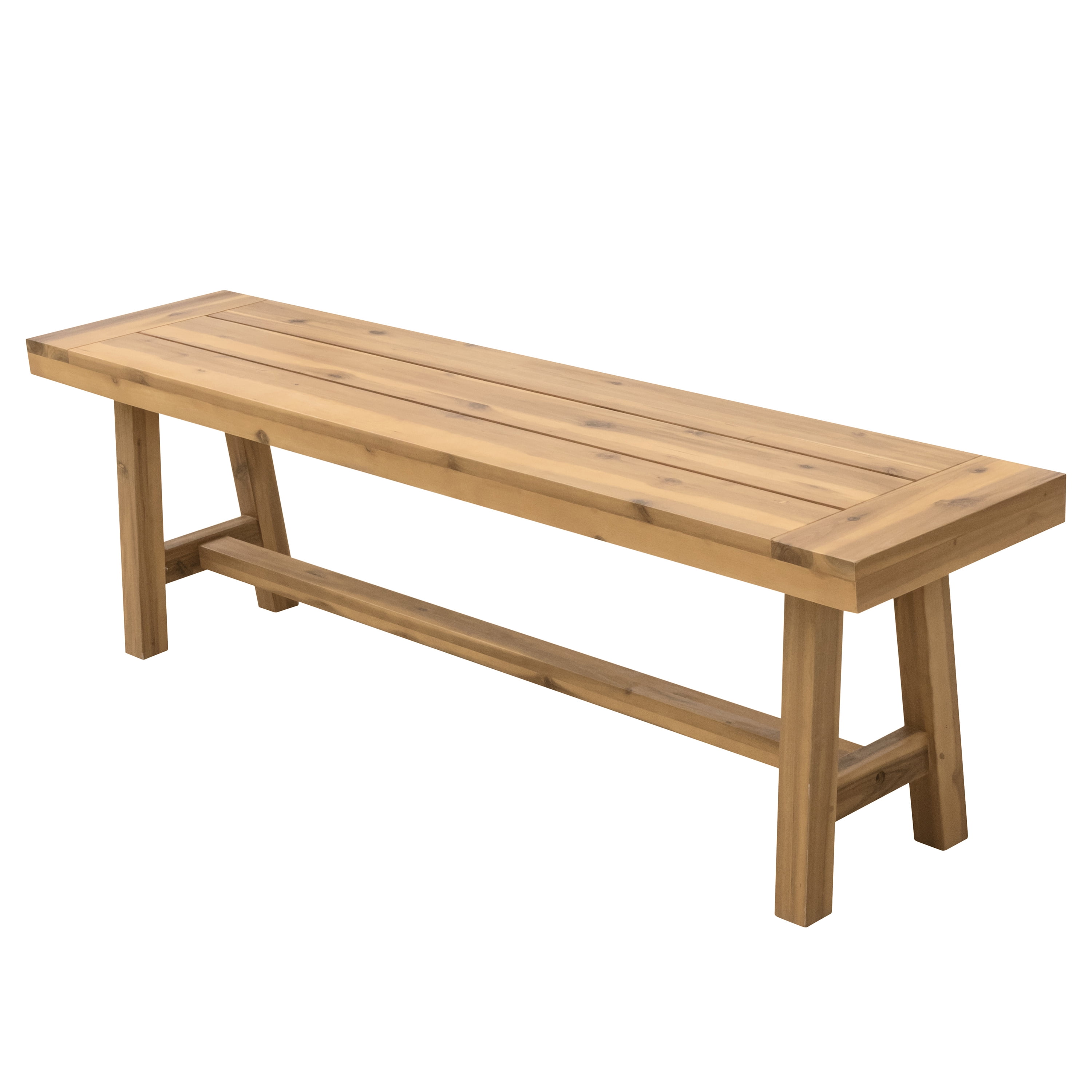 5-Ft Outdoor Wood Park Bench - Walmart.com