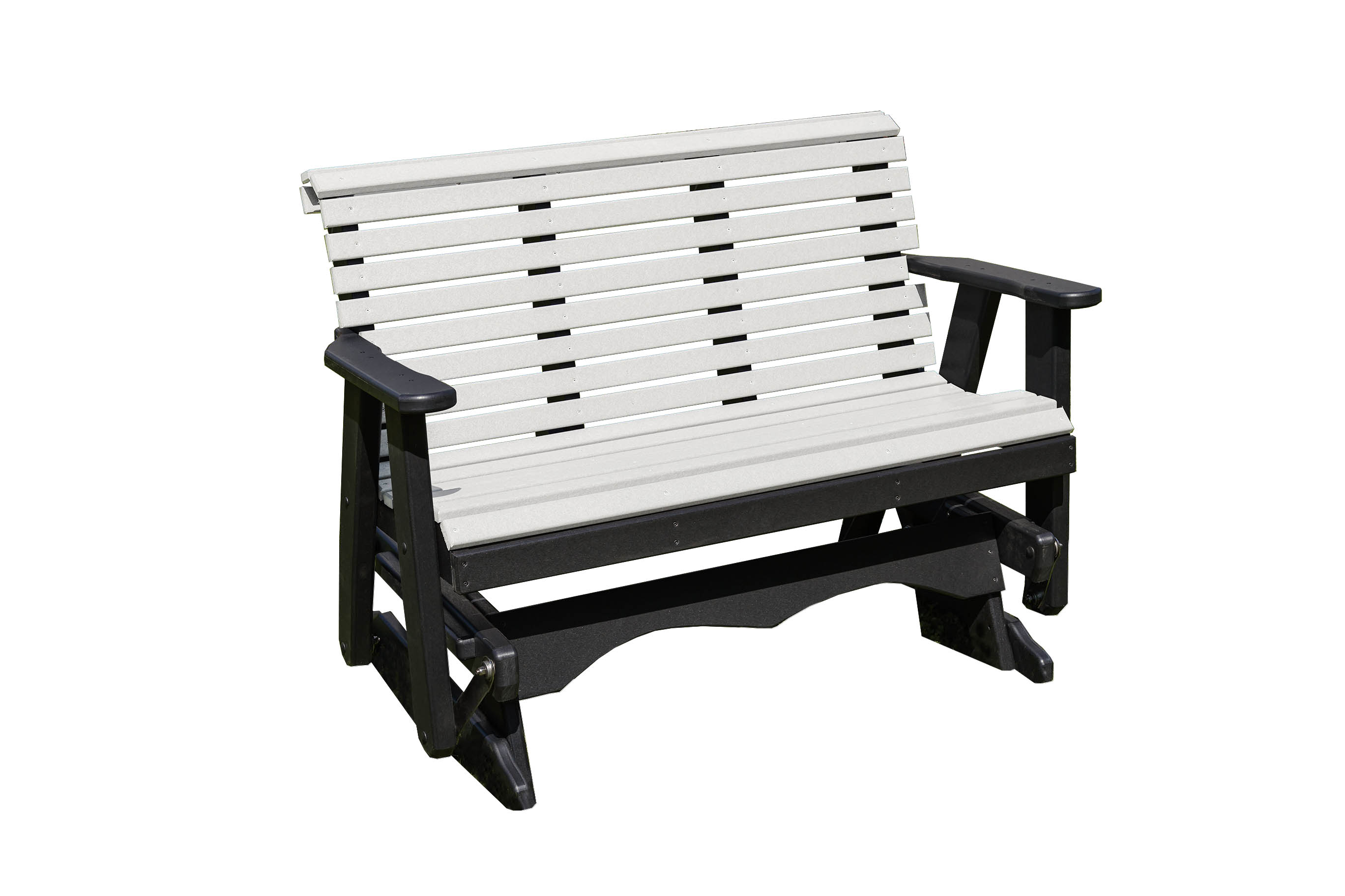 5 Ft Poly Lumber Roll Back Design Porch Glider Everlasting PolyTuf HDPE ...