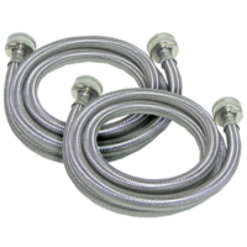 5 Ft. (SET OF 2) Stainless Steel Fill Inlet Hose Compatible With ...