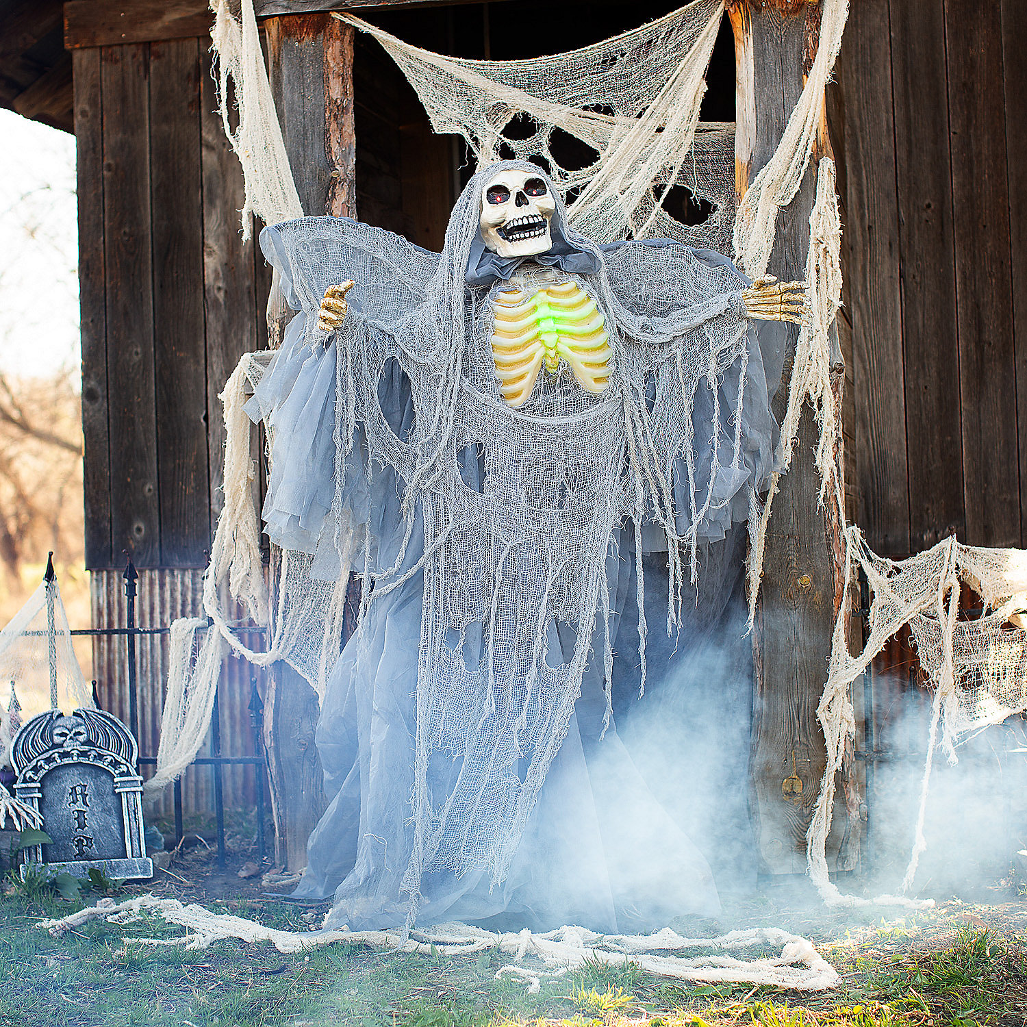 5 Ft. Standing Winged Reaper Animated Prop - Walmart.com