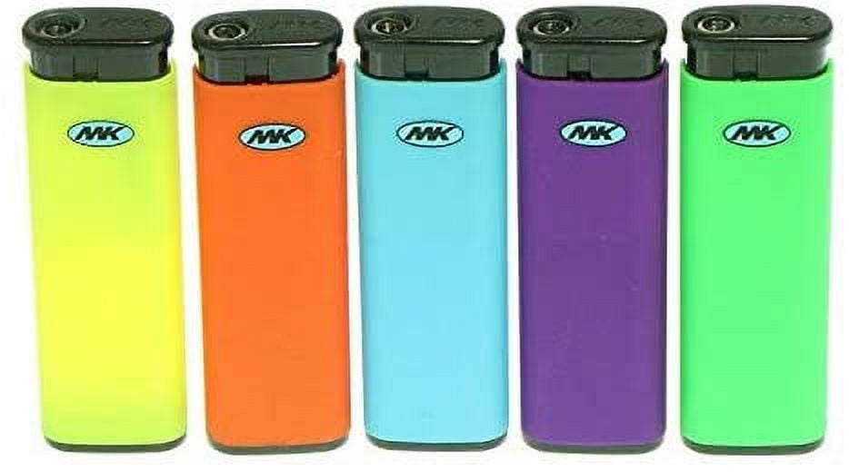 5 Full Size MK Jet Torch Assorted Color Lighters Windproof Refillable ...