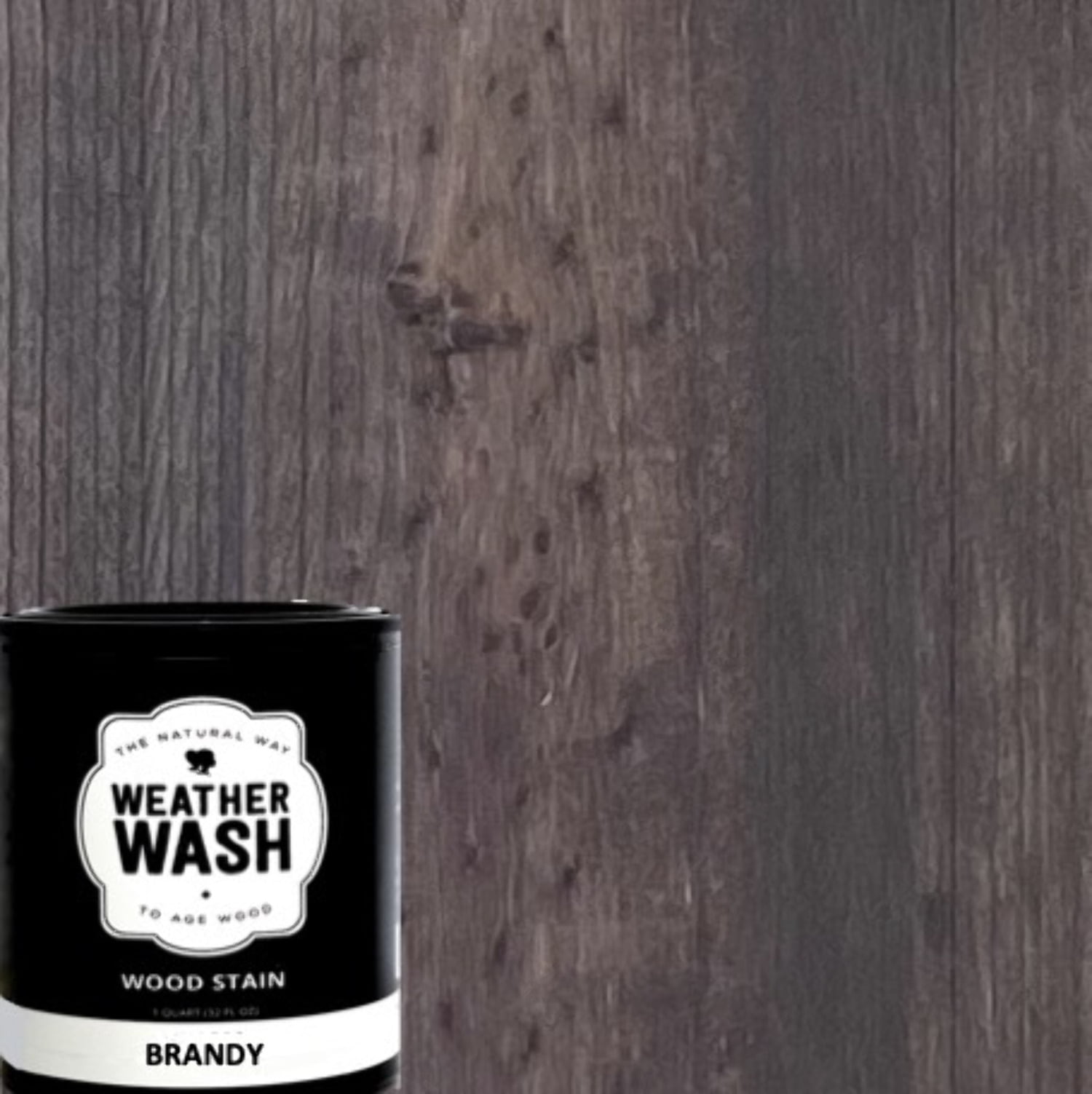 5 Gal. Brandy Interior Weatherwash Transparent Aging Wood Stain ...
