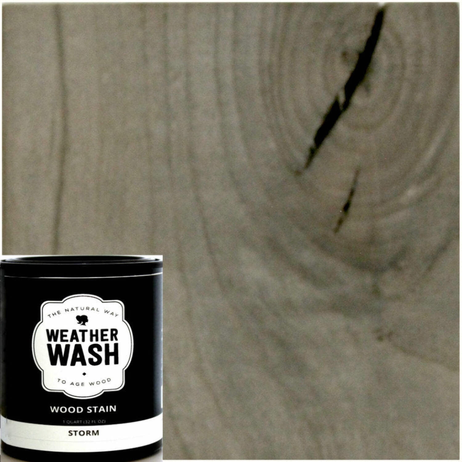 5 Gal. Storm Interior/Exterior WeatherWash Transparent Aging Wood Stain ...
