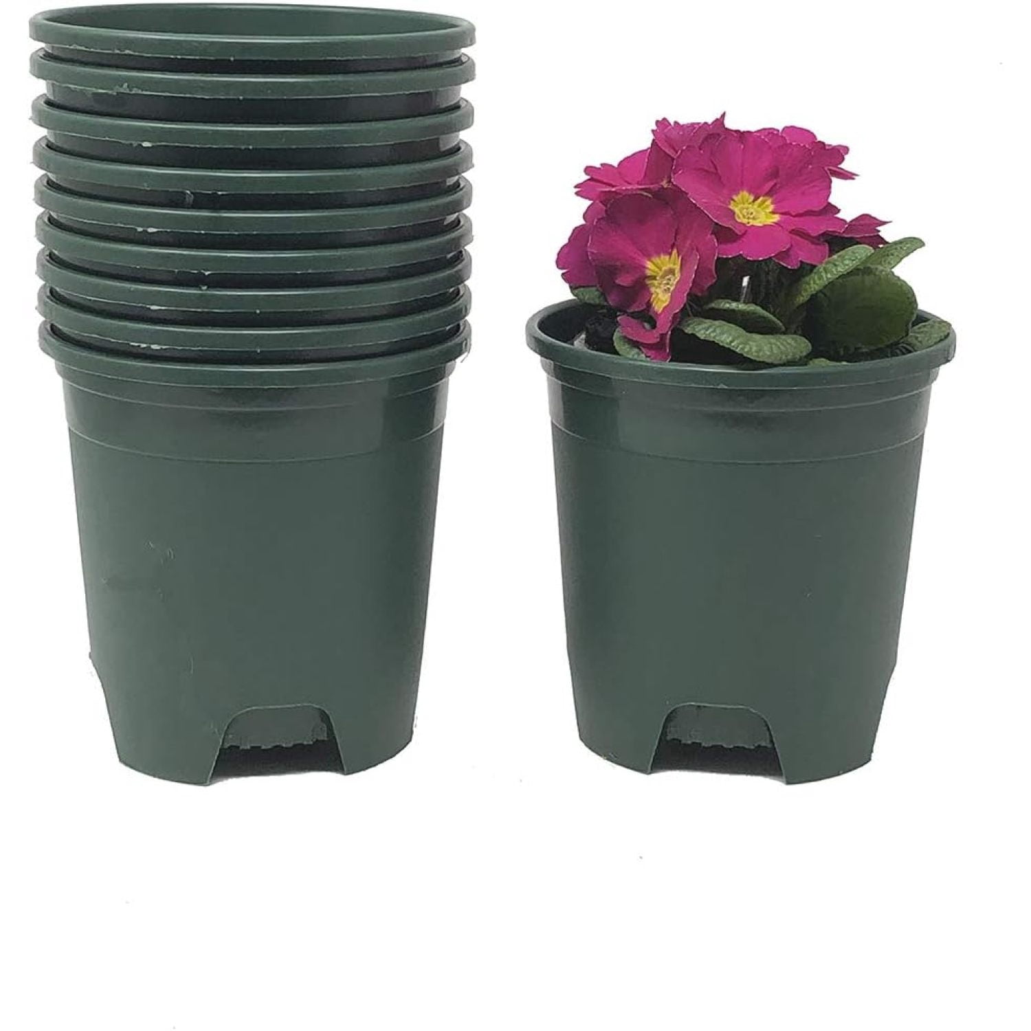 5 Gallon 6-Pack Large Plant Pots Nursery Tree Pot Plastic Planters for ...