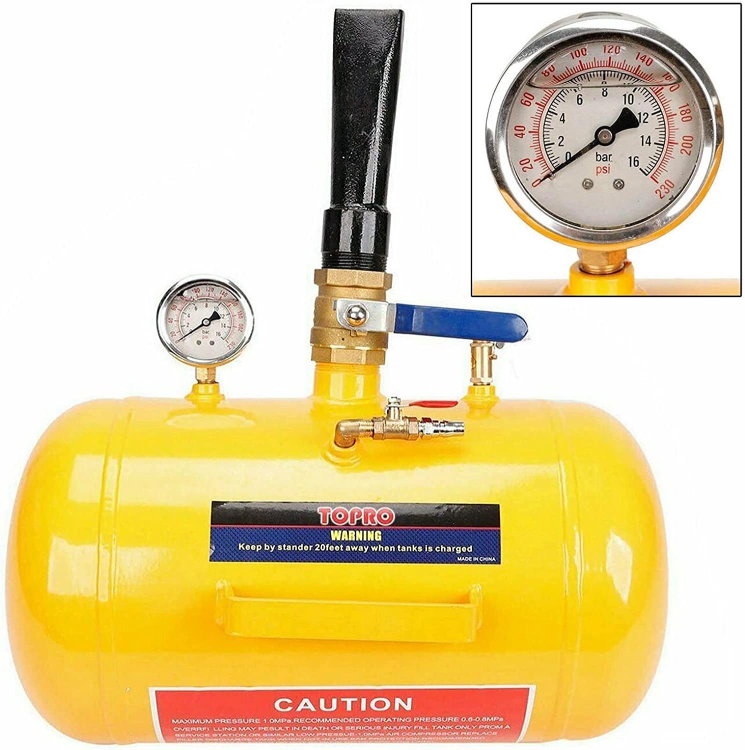 5 Gallon Air Tire Bead Seater - 145PSI Blaster Tool Seating Inflator w ...