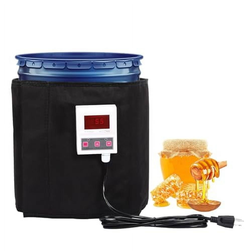 5 Gallon Barrel Honey Heater, 110V Insulated Pail Heating Band 68-230 ...