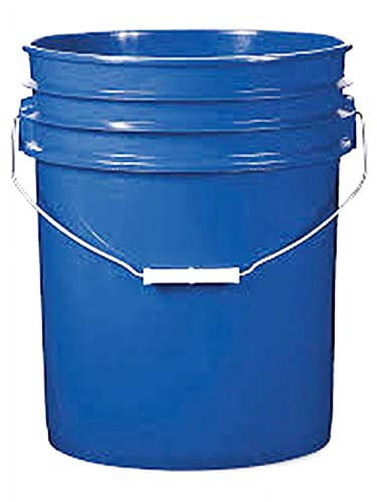 5 Gallon Blue Plastic Buckets | 3 Pack | HDPE Plastic | Super Heavy ...