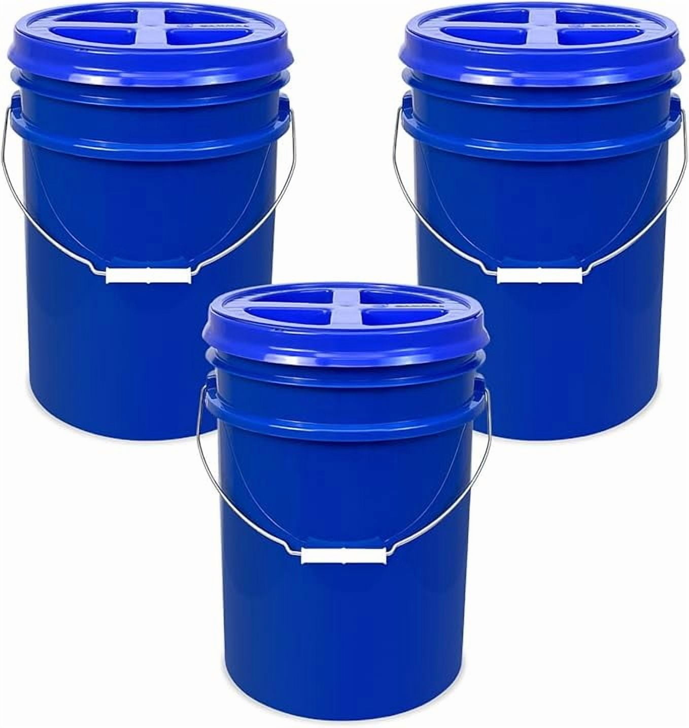 5 Gallon Bucket with Gamma Seal Airtight Lid | Made in USA | Food Grade ...