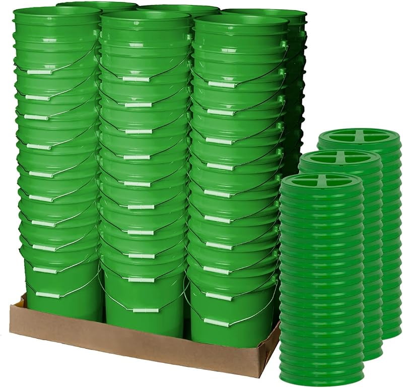5 Gallon Bucket with Gamma Seal Airtight Lid | Made in USA | Food Grade ...