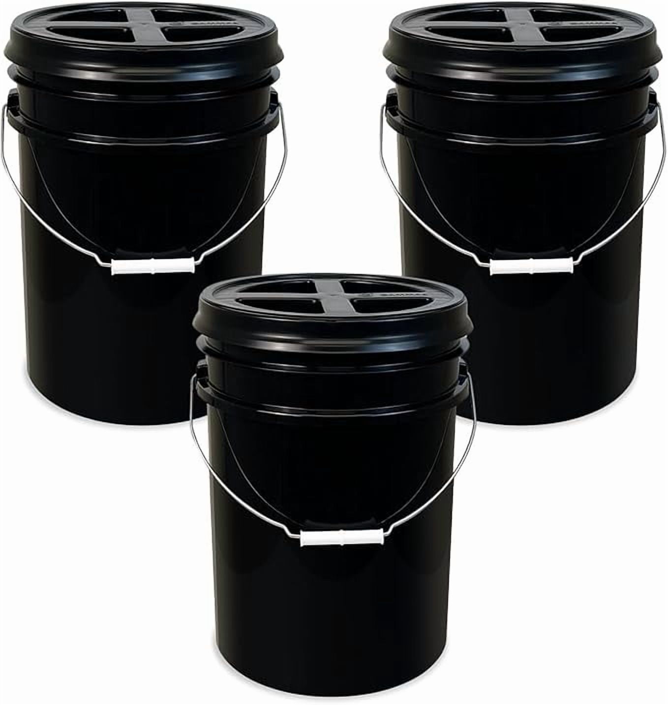 5 Gallon Bucket with Gamma Seal Airtight Lid | Made in USA | Food Grade ...