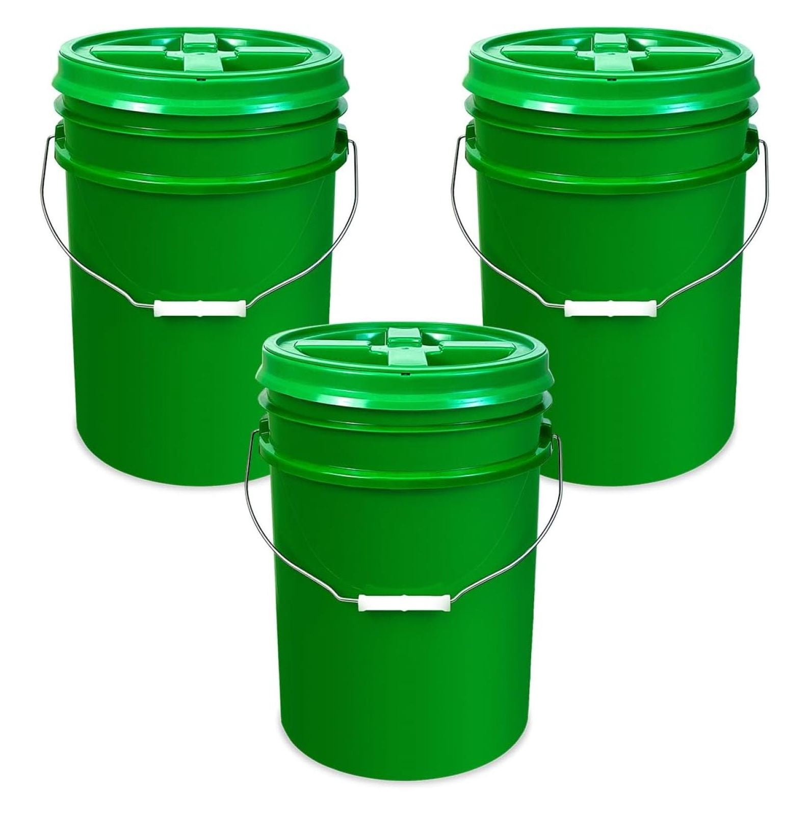 5 Gallon Bucket with Gamma Seal Screw on Airtight Lid, Food Grade ...