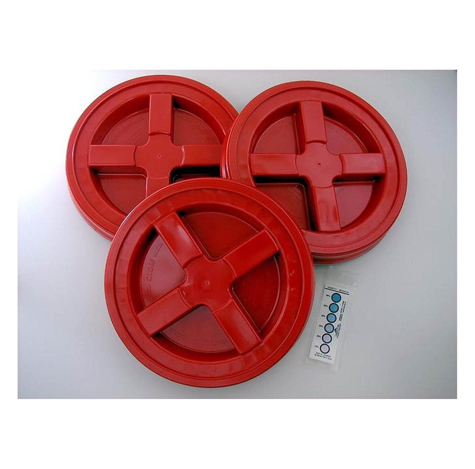 5 Gallon Bucket Lids - 3 Pack Red Seal Lids - Fits 3.5, 5, 6 & 7 Gallon ...