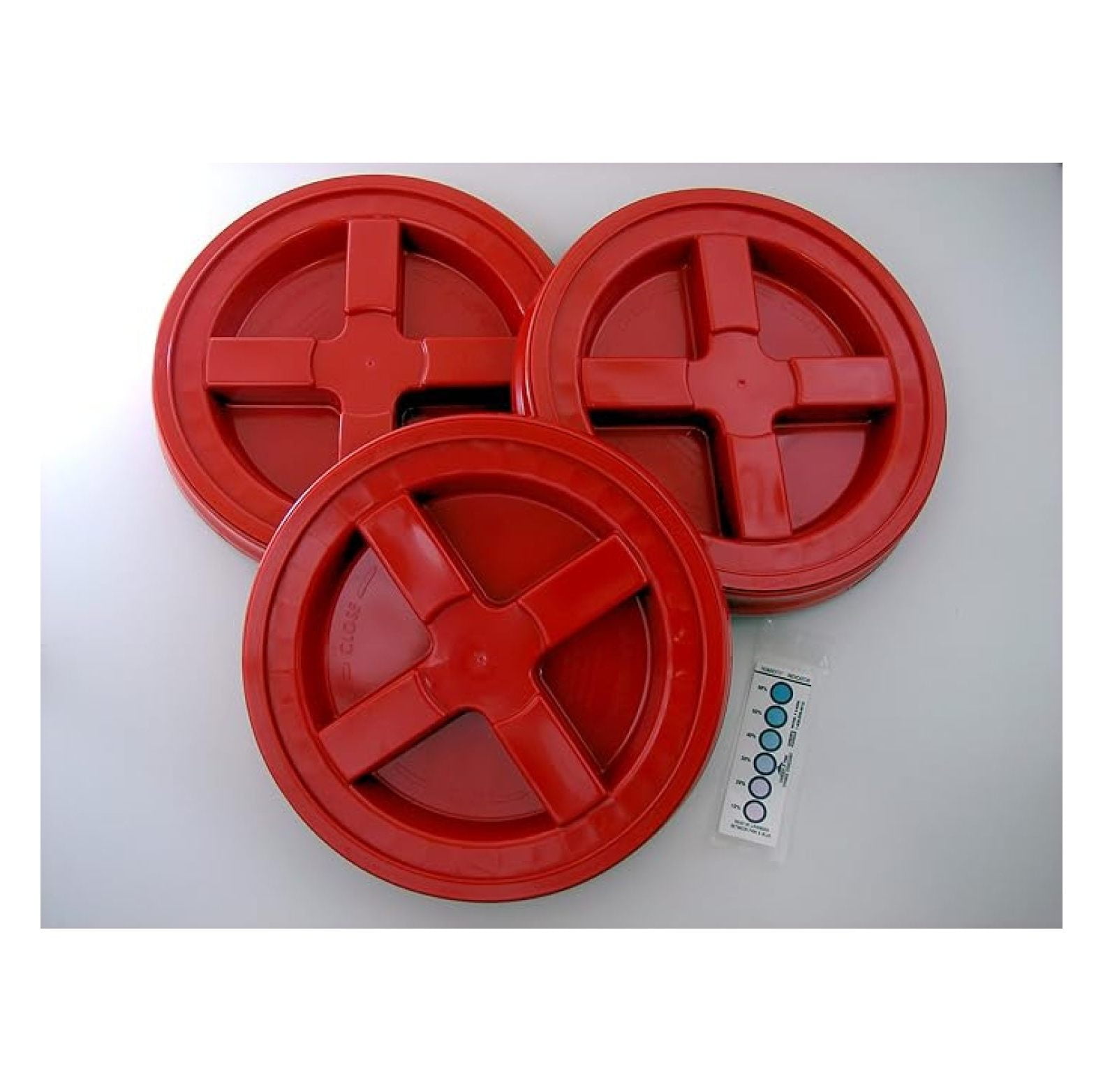 5 Gallon Bucket Lids - 3 Pack Red Seal Lids - Fits 3.5-7 Gallon Buckets ...