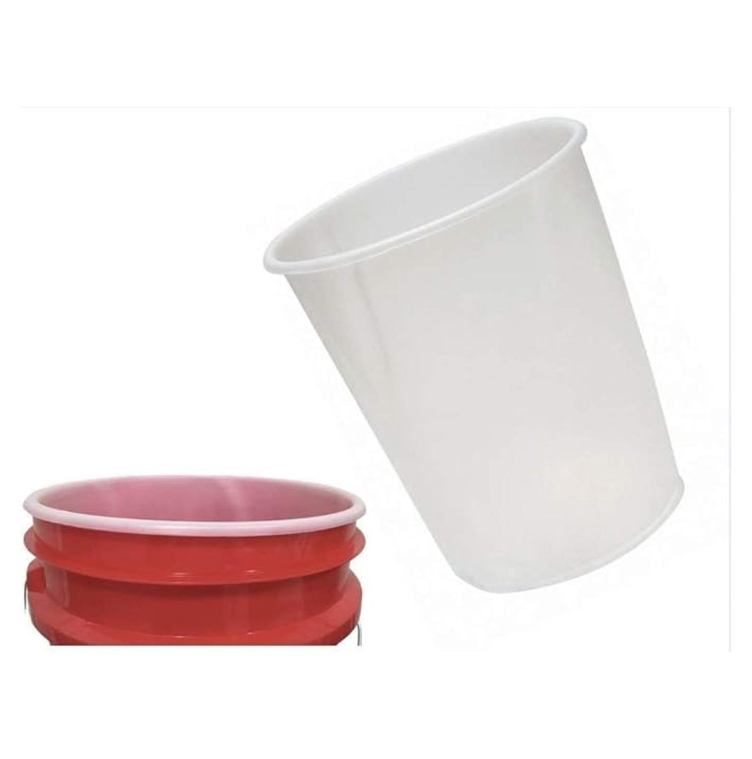 5 Gallon Bucket Pail Liner 15mil LDPE Plastic (Pack of 100 Liners ...
