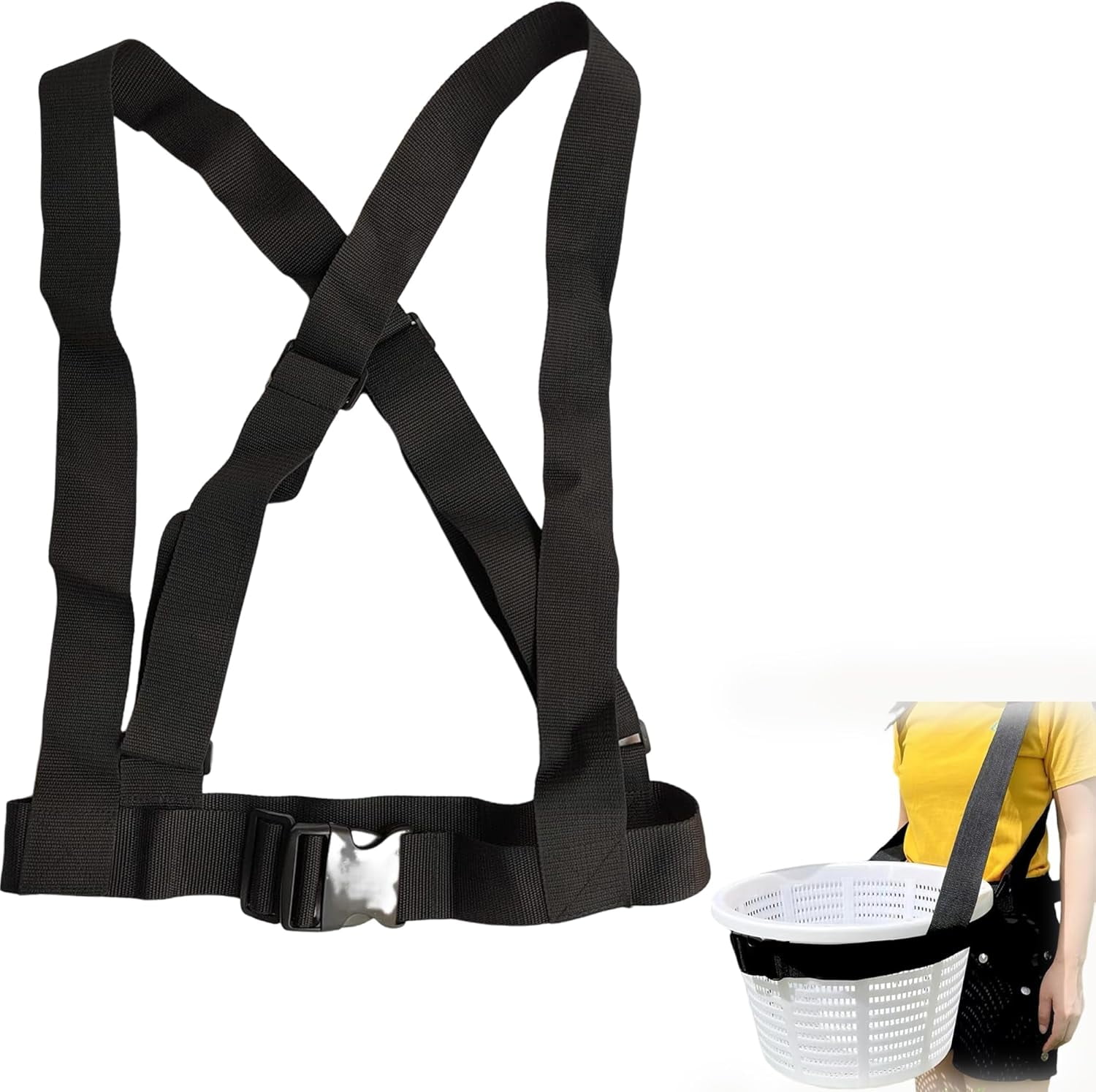 5 Gallon Bucket Shoulder Carrying Strap: Cross-Design Carry Strap for ...