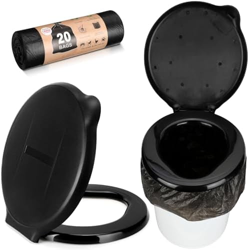 5 Gallon Bucket Toilet Seat with Lid Camping Bucket Toilet Seat with ...