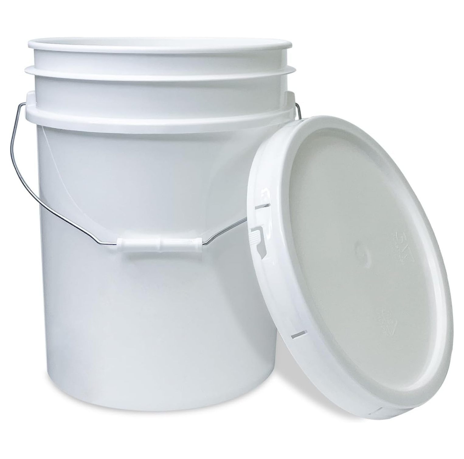 5 Gallon Bucket with Lids, Food Grade Storage, Premium HPDE Plastic, BPA , Durable 90 Mil All ...