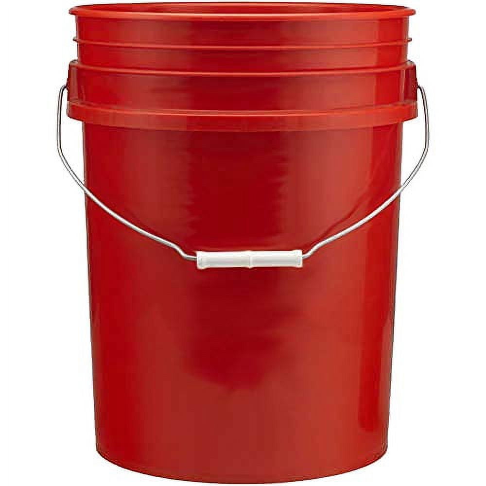5 Gallon Buckets, Six (6) Pack | Plastic | Red, White & Blue - Walmart.com