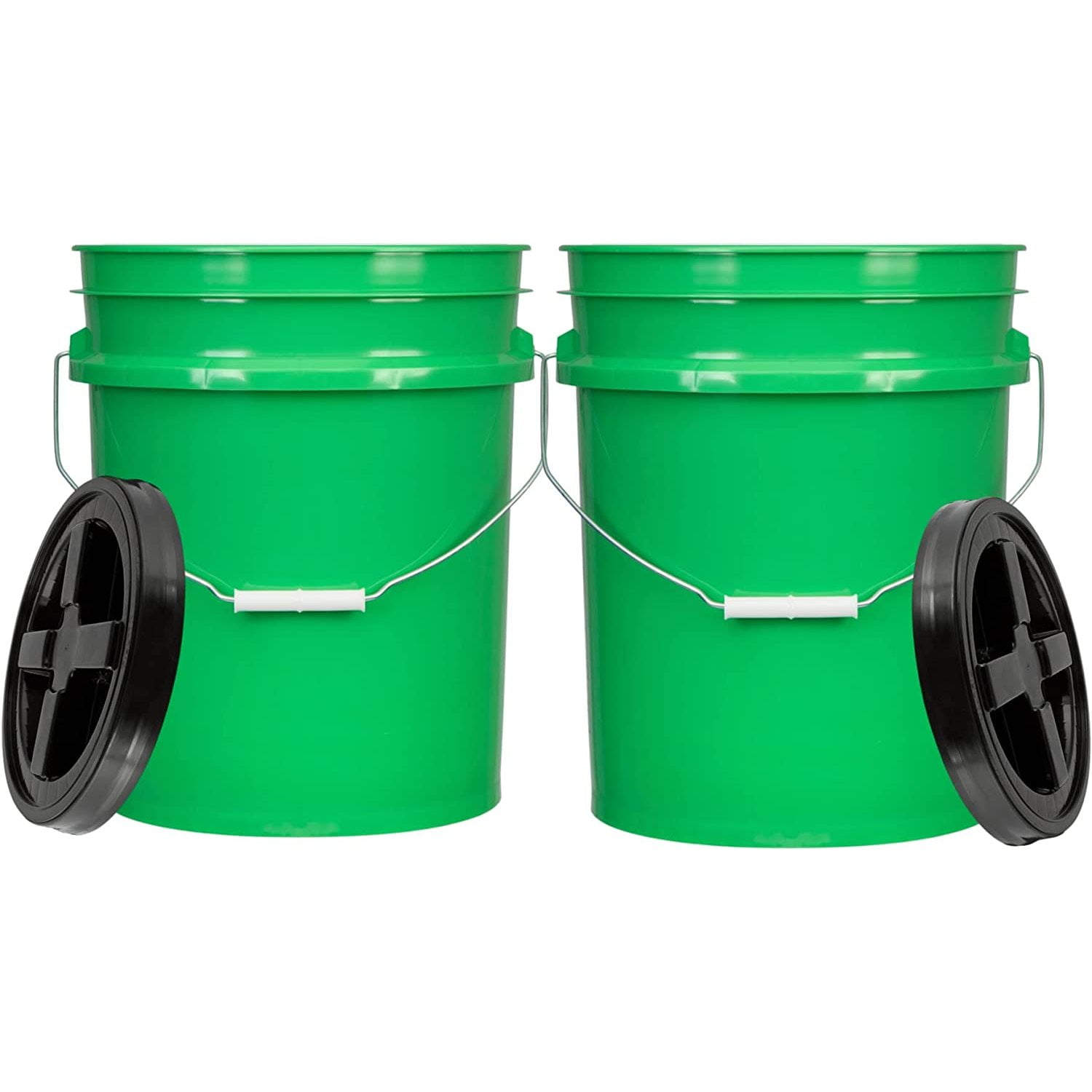5 Gallon Buckets pails with Screw on Gamma Lids - Food Grade - BPA Free ...