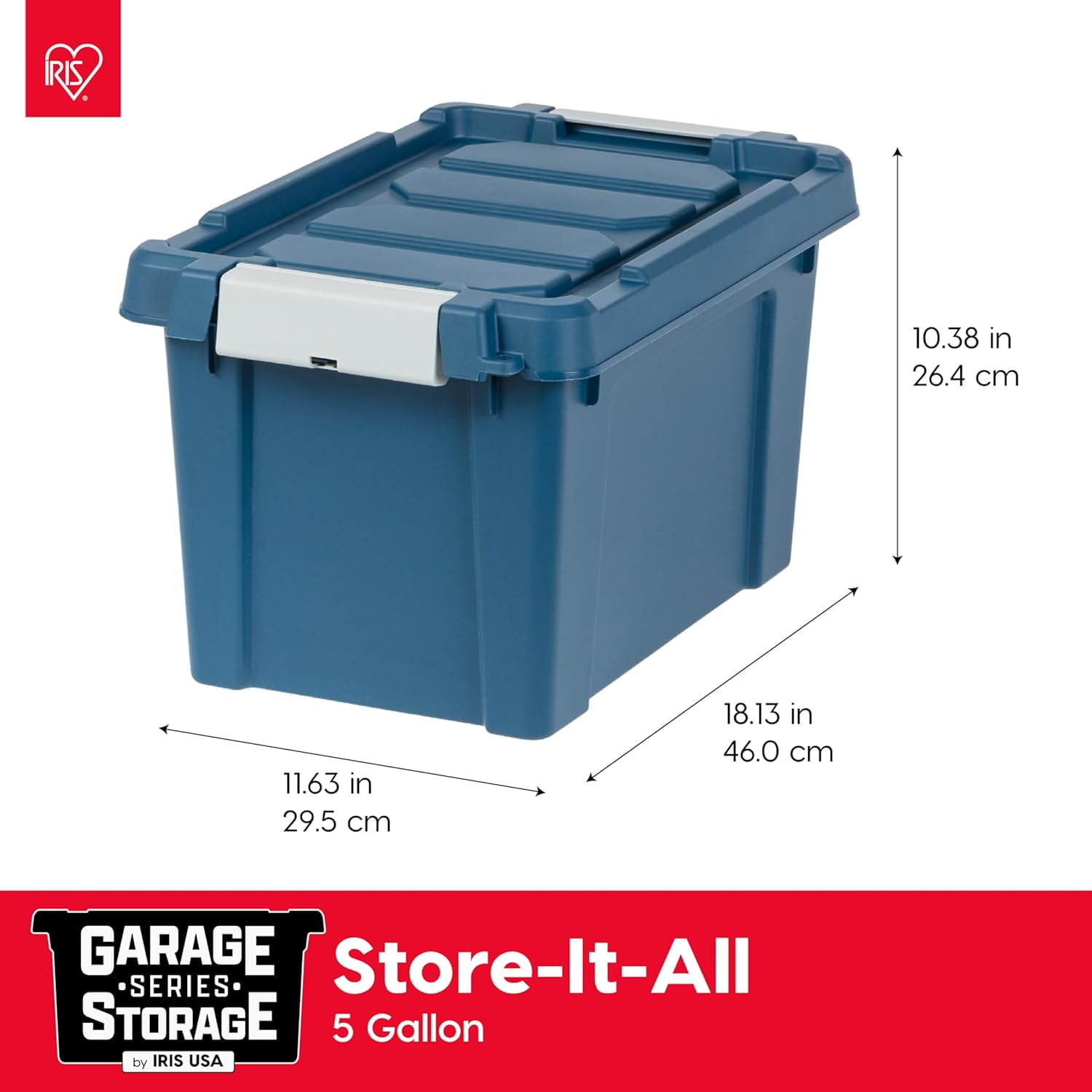 5 Gallon -Friendly Lockable Storage Bins with Lids, 6 Pack - Made in ...