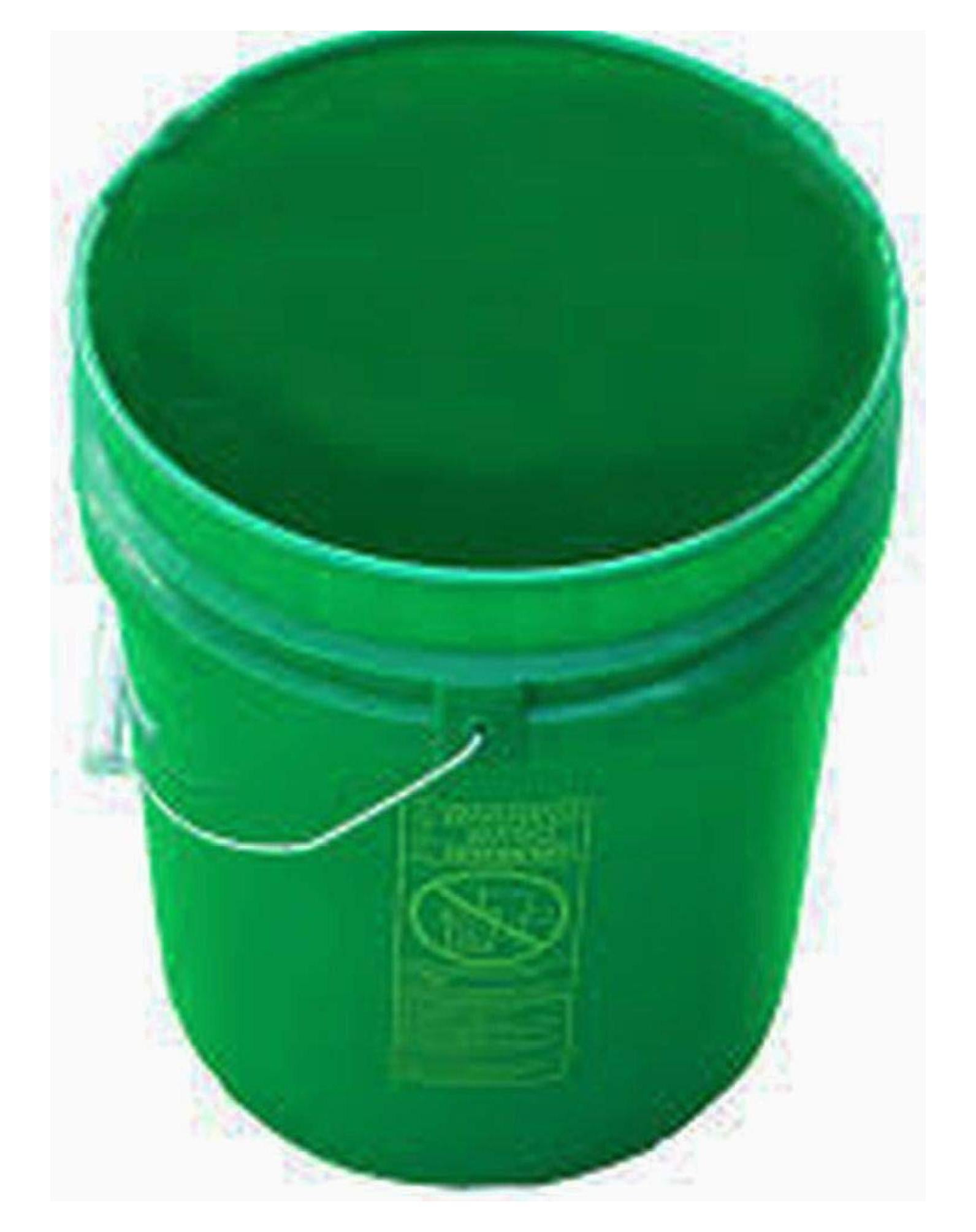 5 Gallon Green Buckets Six (6) Pack | Plastic - Walmart.com
