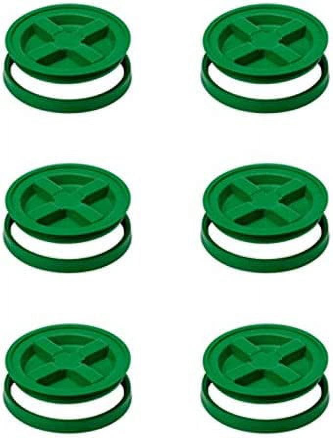 5 Gallon Green Gamma Seal Lid- 6 Pack - Walmart.com