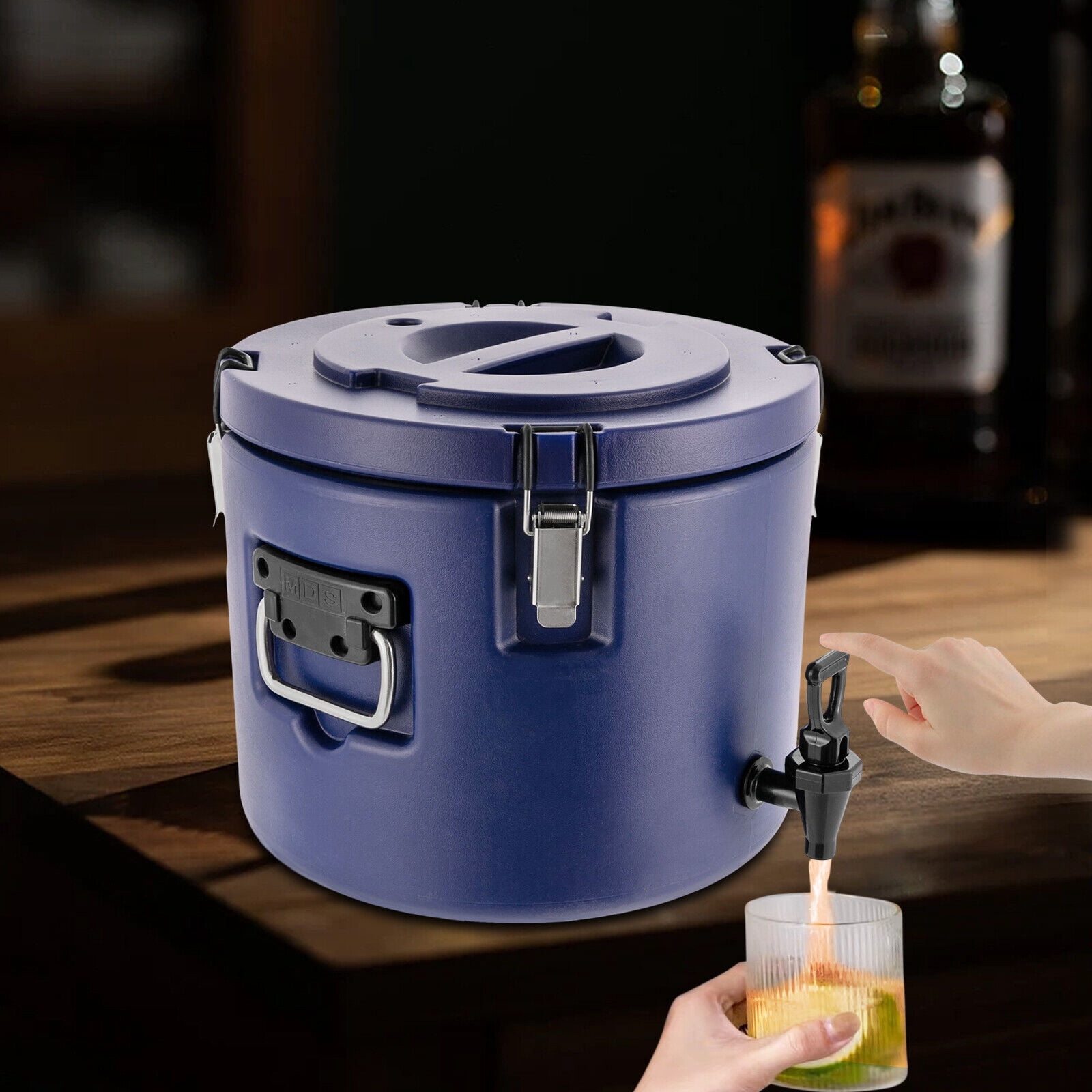 5 Gallon Insulated Beverage Cooler with Stainless Steel Interior and ...