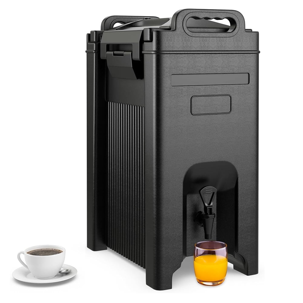 5 Gallon Insulated Beverage Dispenser, Versatile Ice and Hot Drink ...