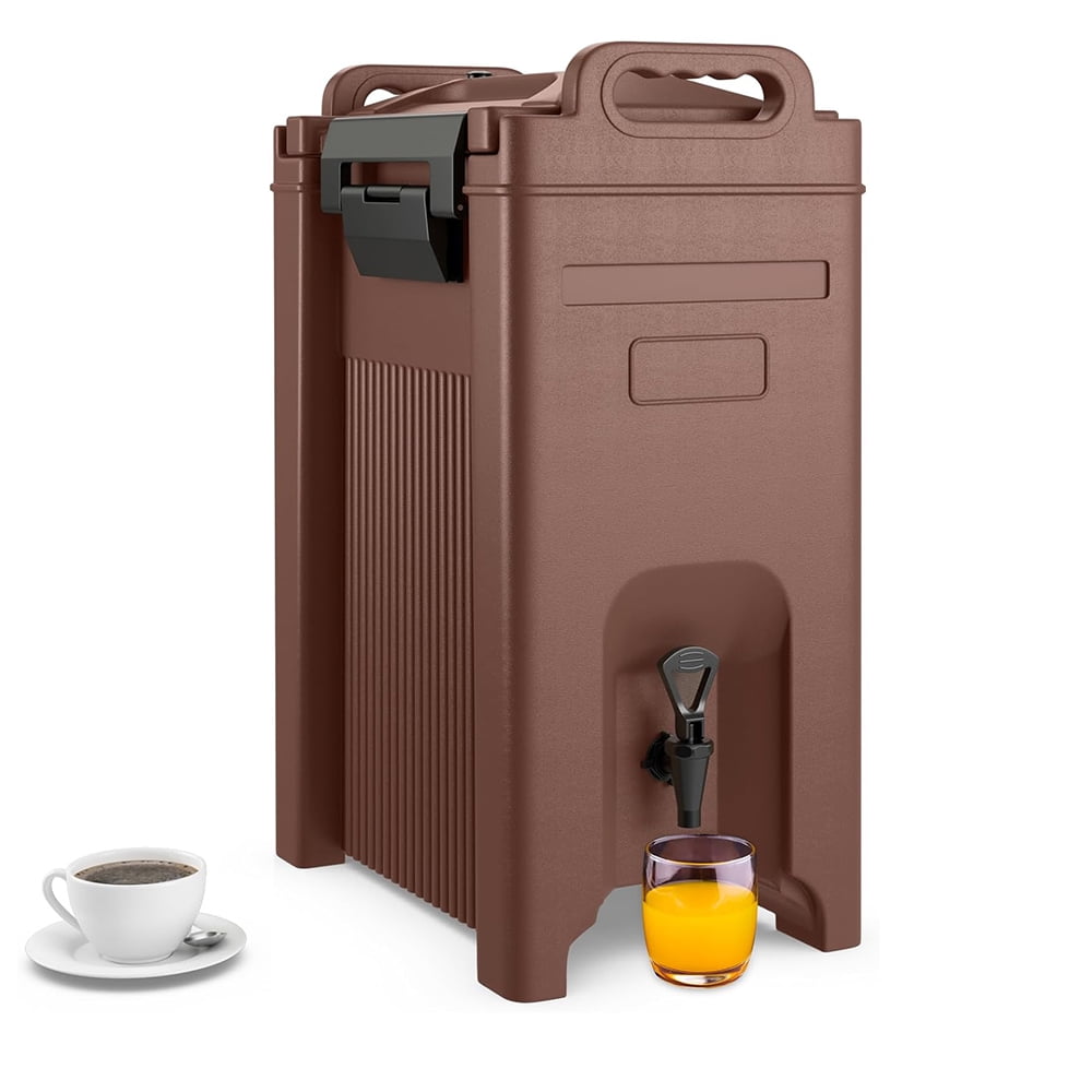 5 Gallon Insulated Beverage Dispenser, Versatile Ice and Hot Drink ...