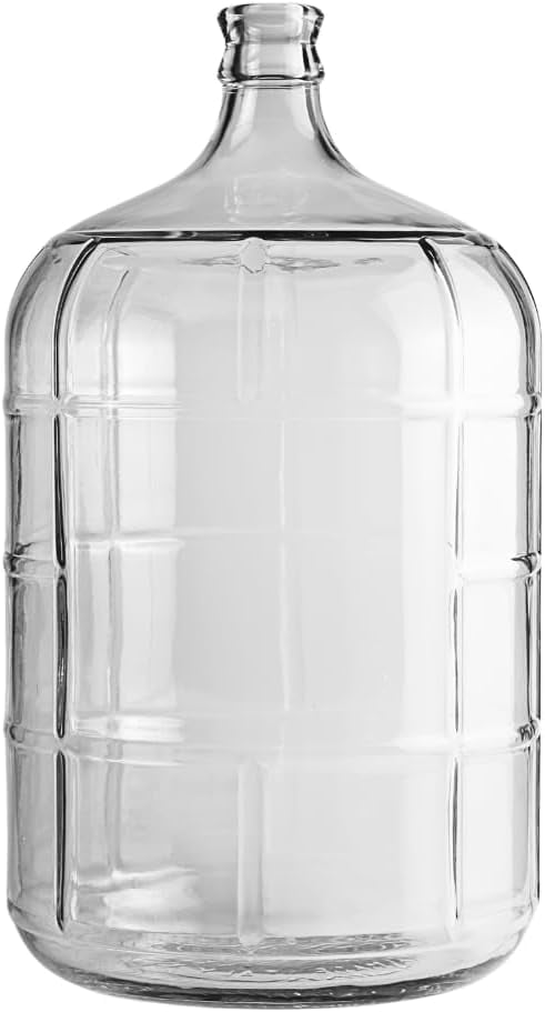 5 Gallon Italian Glass Carboy | Clear Fermenter for Wine & Beer | For ...