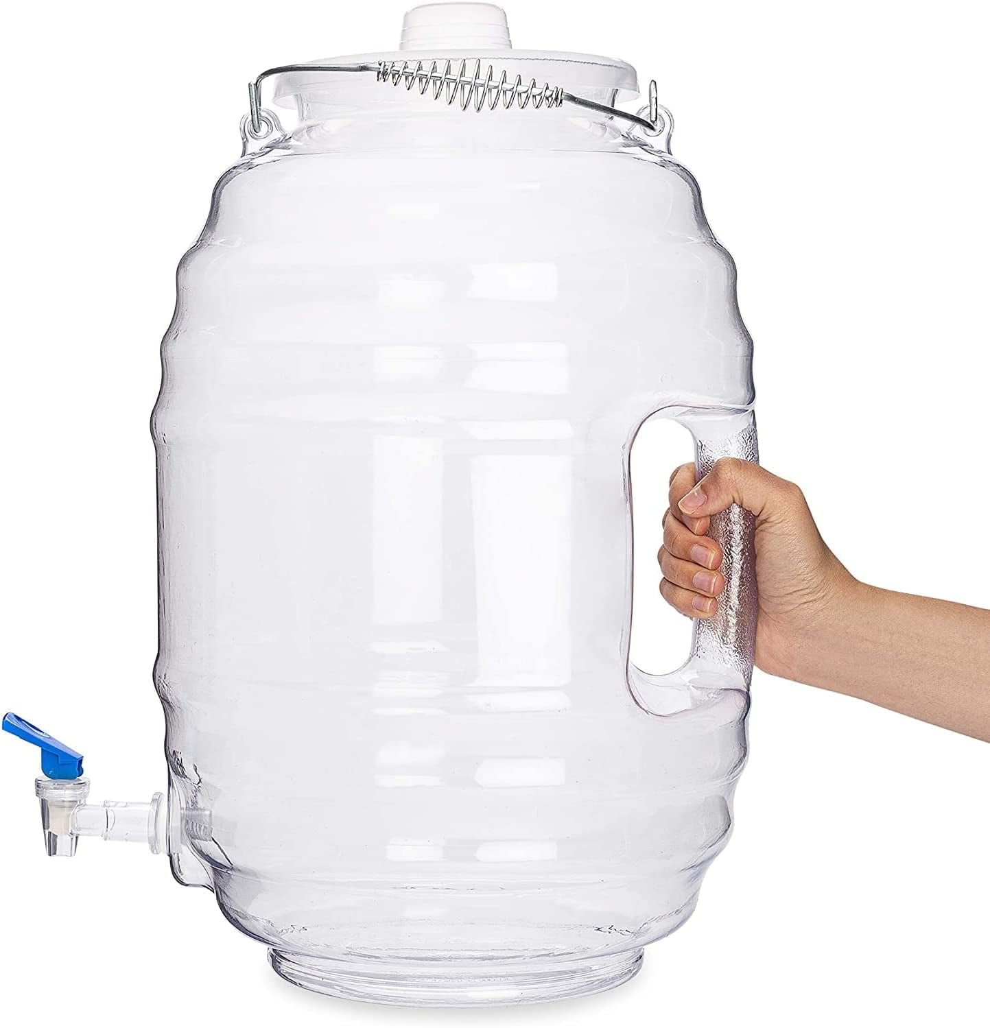 5 Gallon Jug with Spout-Mexican Vitrolero Tapadera Aguas Frescas-Water ...