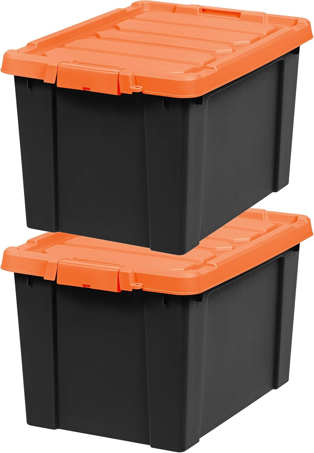 5 Gallon Lockable Storage Bins with Lids, 6 Pack - Made in USA, Heavy ...