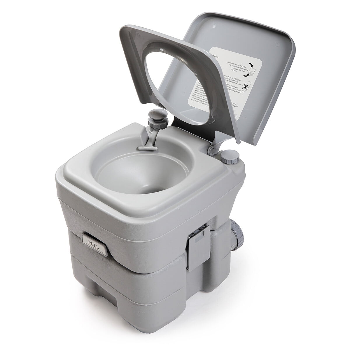 5 Gallon Portable Toilet Flush Potty Travel Outdoor for Camping & Boat ...