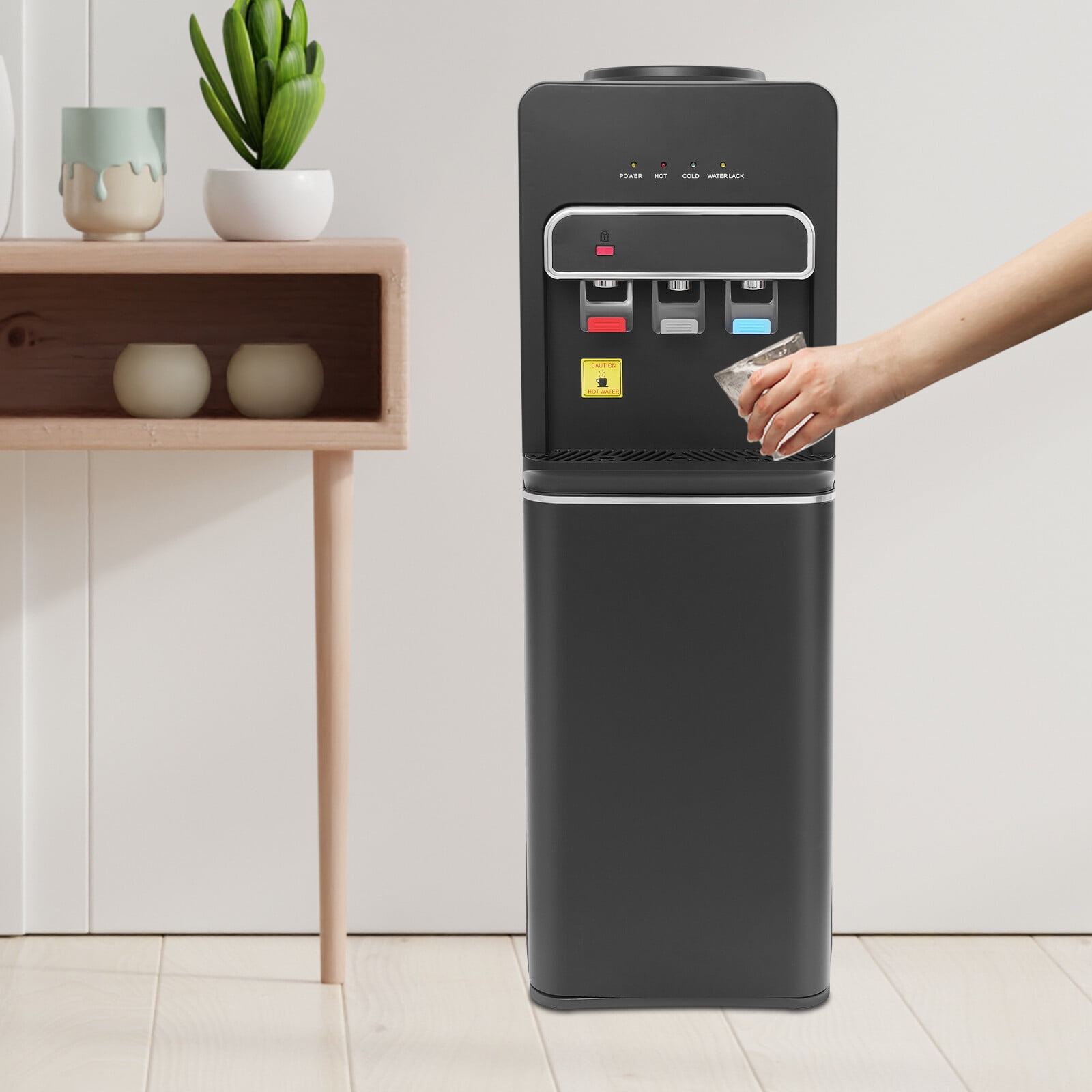 5 Gallon Rectangle Black Water Dispenser Bottom Loading Water Dispenser ...