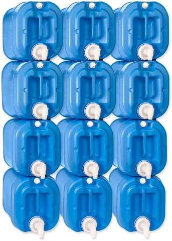 5 Gallon Stackable Water Containers (12-Pack) | 100% Food Grade, BPA ...