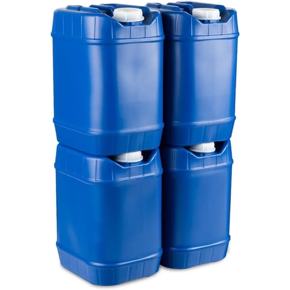 5-Gallon Stackable Water Storage Containers, Emergency Water Storage ...