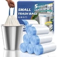 5 Gallon Trash Bags Drawstring 1.1 Mil - 120 Count 18 Liter Small ...