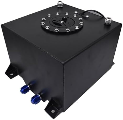 5 Gallon Universal Fuel Cell Tank Aluminum Black Polished Race Street ...