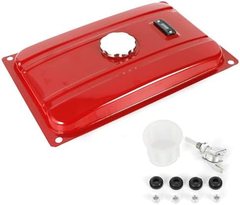 5 Gallon Universal Red Generator Gas Fuel Tank with Filter & Leak-Proof ...