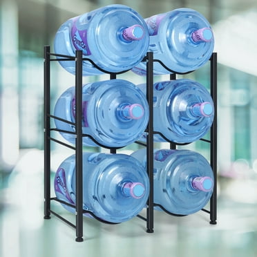 Miumaeov 3-Tier Heavy Duty Water Bottle Holder Storage Display Rack 5 ...