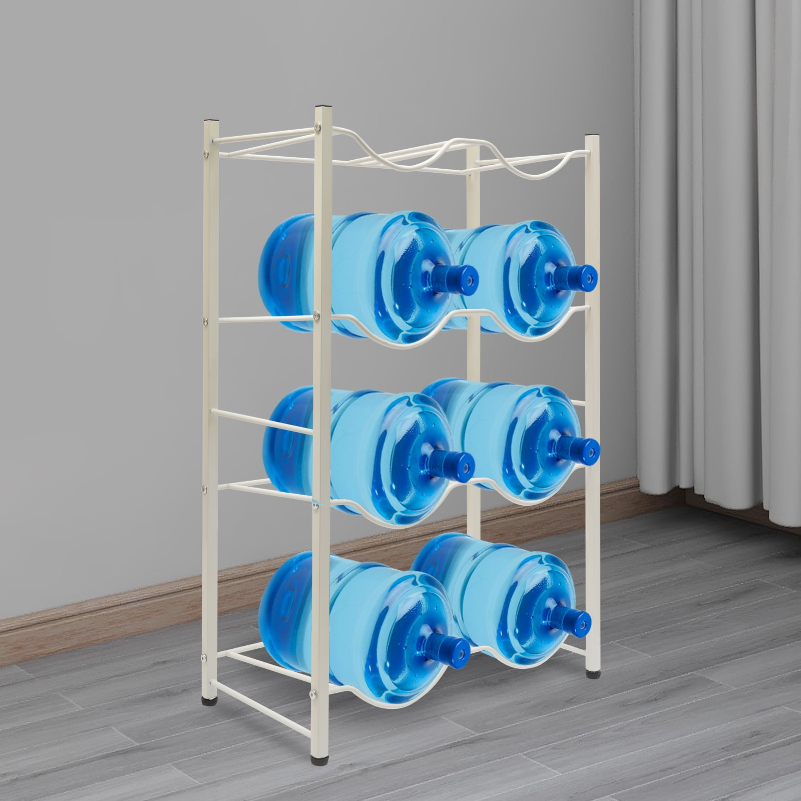 5 Gallon Water Bottle Holder 4-Tier Heavy Duty Water Cooler Jug Rack 5 ...