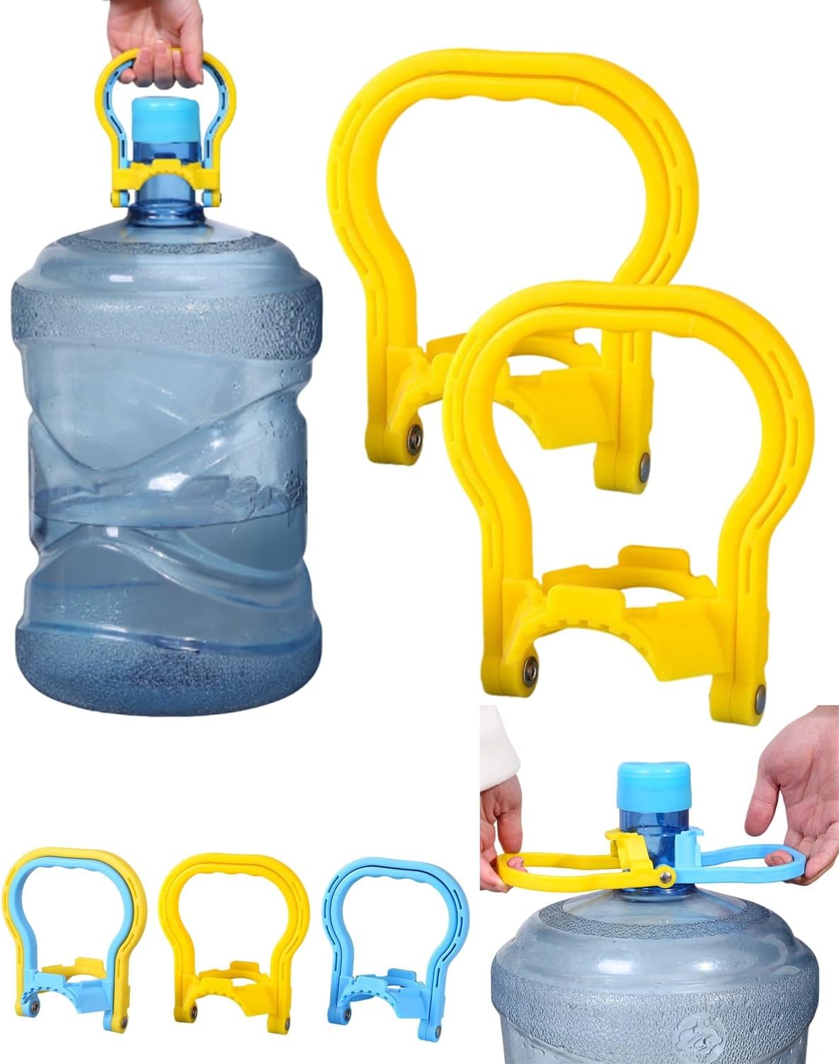 5 Gallon Water Bottle Holder, Water Jug Carrier Handle Strap, Large ...